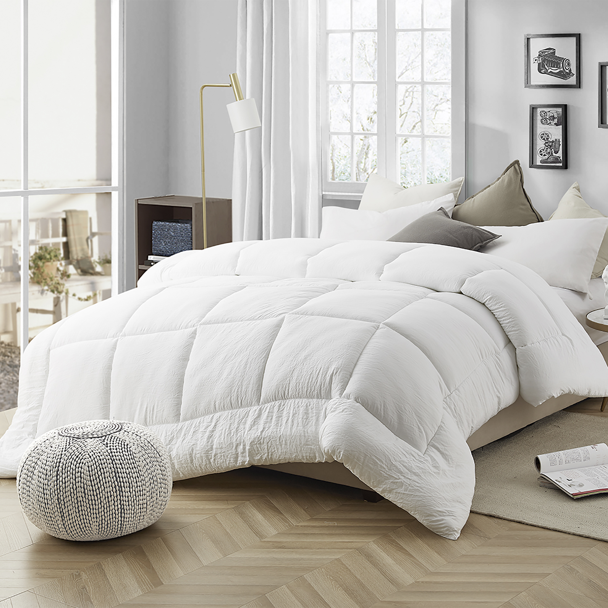 white duvet queen insert